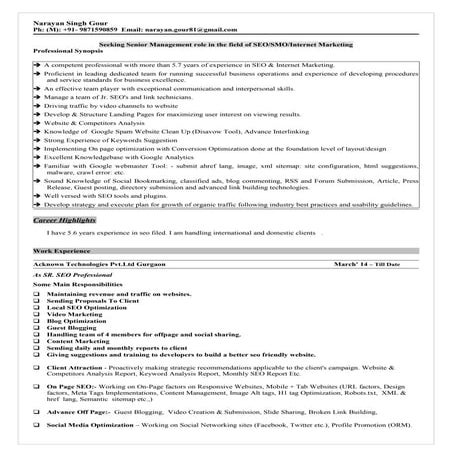 Narayan Resume | DOC