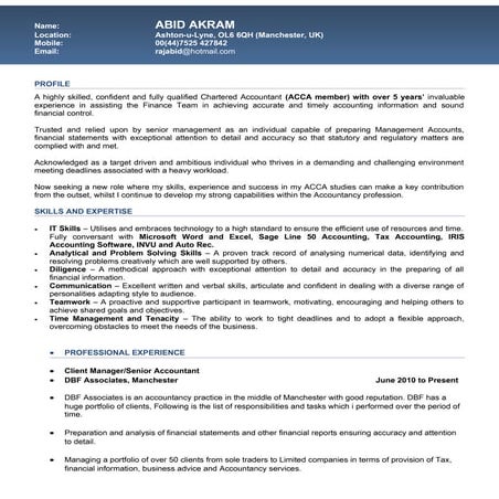 Updated CV - Abid Akram | DOC