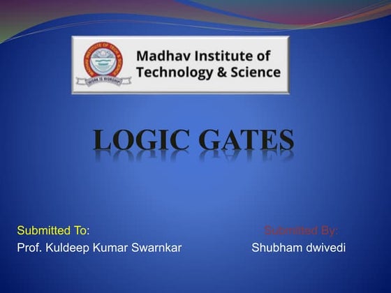 basic logic gates | PPT