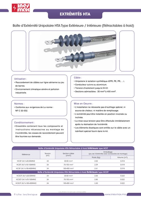 Armement ligne hta INES MAX | PDF