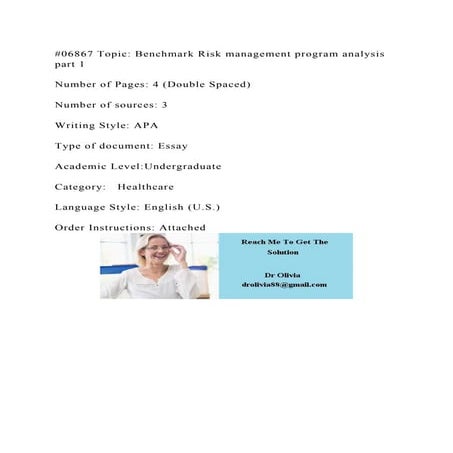 #06867 Topic Benchmark Risk management program analysis part 1N.docx