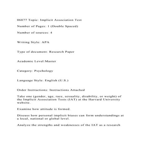 06877 Topic Implicit Association TestNumber of Pages 1 (Doub.docx