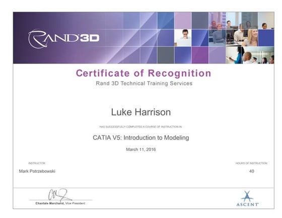 CATIA V5 CERTIFICATE | PPT
