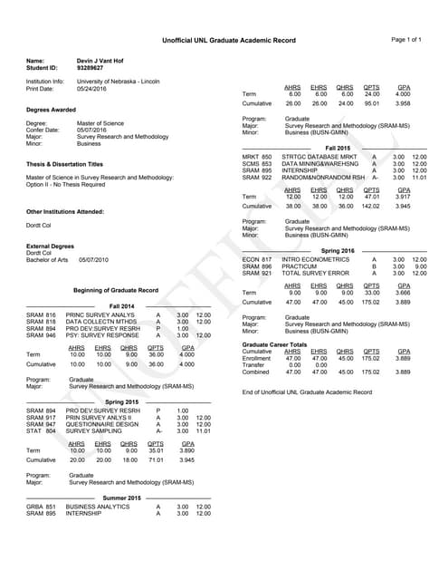 High School transcript | PDF