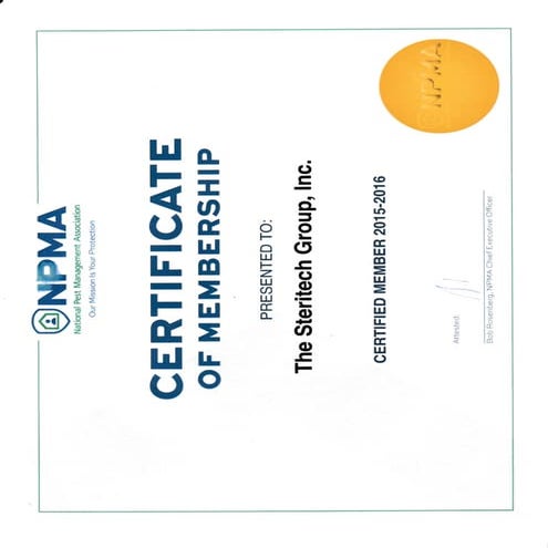 STERITECH NPMA LIC | PDF