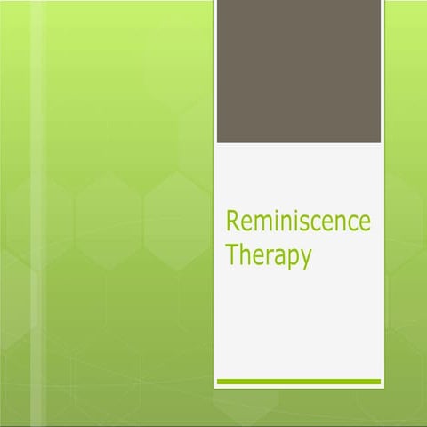 Reminiscence_Therapy | PDF