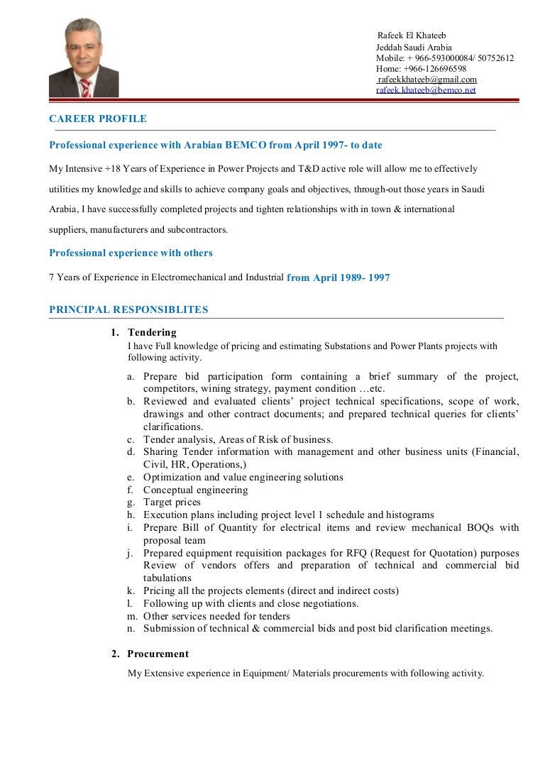1 CAREER PROFILE 1 CAREER PROFILE