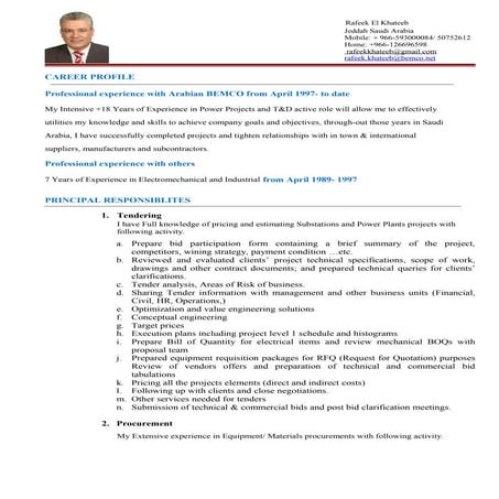 1. CAREER PROFILE | DOC