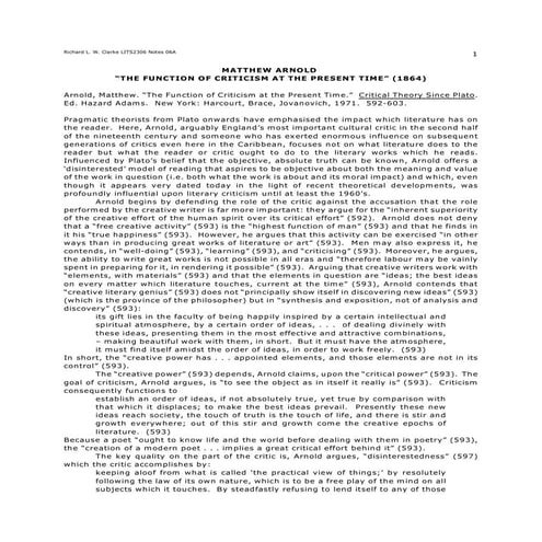 06 a arnold,thefunctionofcriticism | PDF