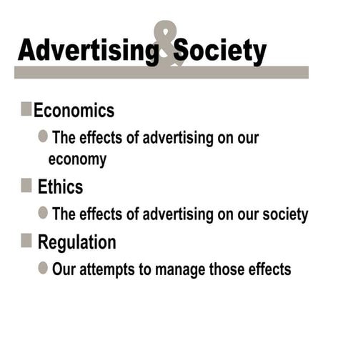 Economic effects of advertising | PPTX