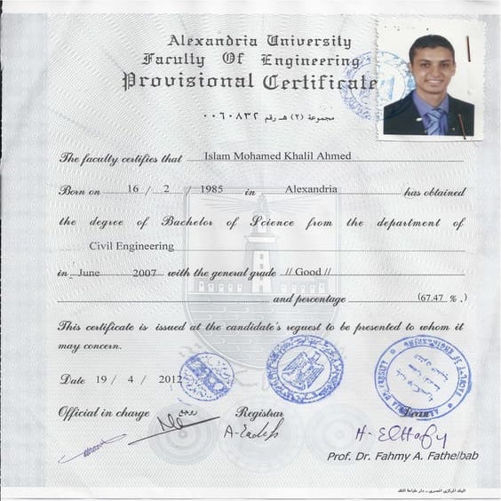 BSC Certificate | PDF