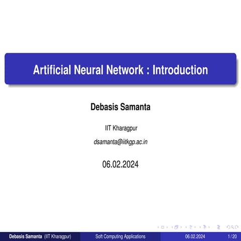 ARTIFICIAL NEURAL NETWORK Introduction | PPT