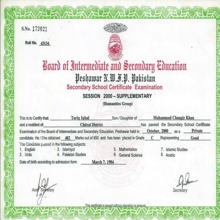 SSC-Original Degree | PDF
