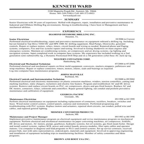 Kenneth Ward Resume AA2 | PDF | Auto Repair | Automotive