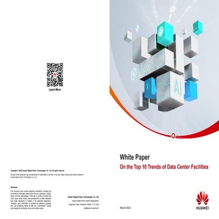 Huawei: Οι 10 κορυφαίες τάσεις του Data Center Facility για το 2024 | PDF
