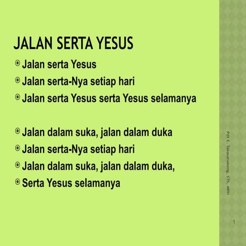 06 BERSAMA YESUS KE SURGA oleh pdt ajax. | PPTX