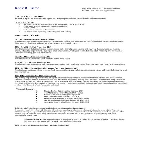 Raytheon Resume | DOCX