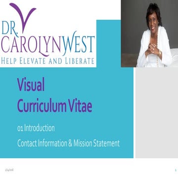 Dr West Visual CV 01 Introduction | PDF