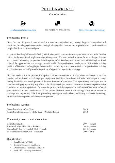 Danilo Martinelli CV | PDF