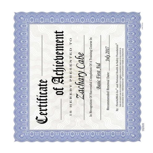 Basic First Aid Certificate - ZWC | PDF | First Aid | Injuries