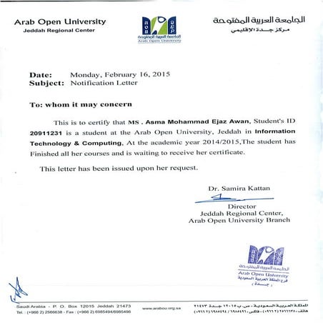 Graduation letter | PDF