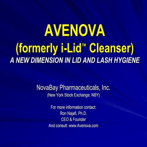 Avenova presentation Nov 2015 | PPT