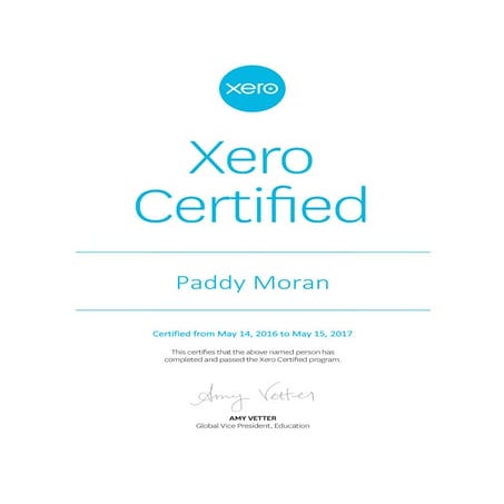 Xero Certified | PDF