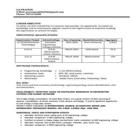 Resume | PDF