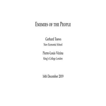 Enemies of the people | PDF