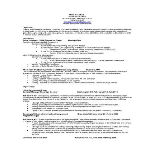 Cody Warren Resume 2014 | DOCX