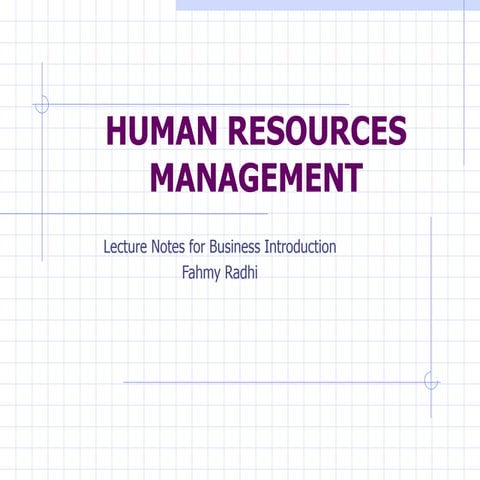 06-Human Resource Management | PPT