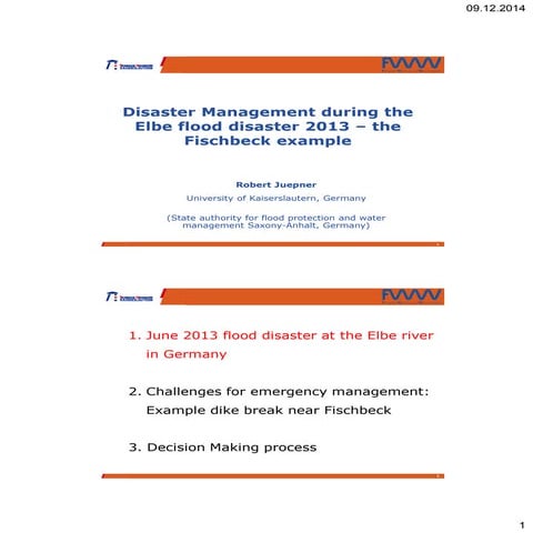 06 internal use-only-disaster management during the elbe flood-jüpner | PDF