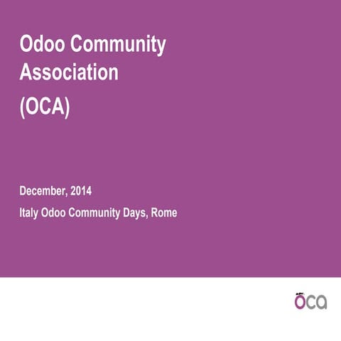 06 Odoo Community Association | PPT