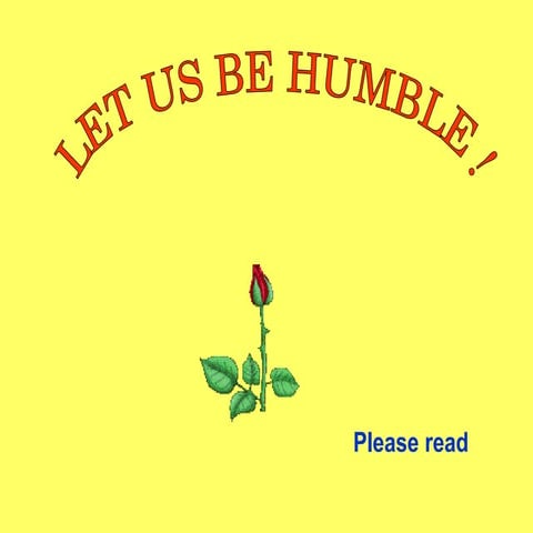 06 let us be humble | PPT