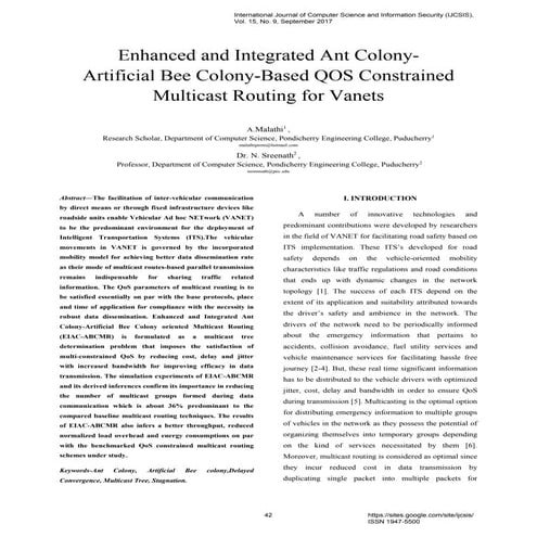 Enhanced And Integrated Ant Colony Artificial Bee Colony Based Qos