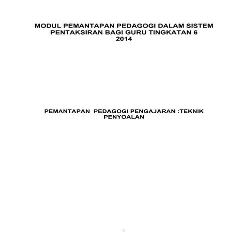 06) penulisan modul kbat dan teknik penyoalan t6 2014 | DOC