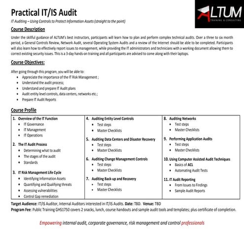 Practical IT auditing | PPT