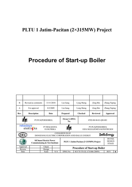 Cfbc boiler startup and shutdown | PPTX