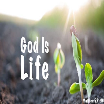 God Is Life | PPT