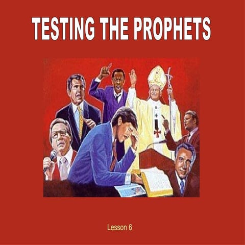 06 Testing The Prophets Sef Eng | PPT