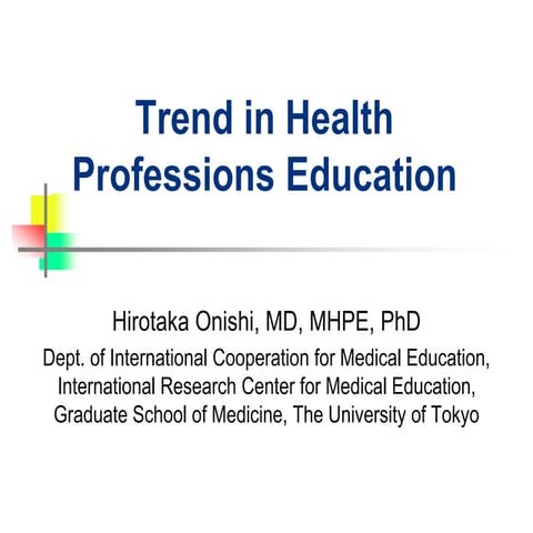 06 Trend in health professions education | PPT