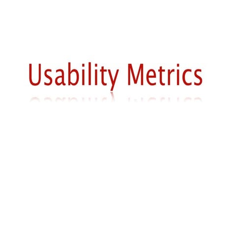 06 Usability Testing Metrics Key