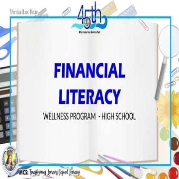 06-WELLNESS - FINANCIAL LITERACY for students | PPTX