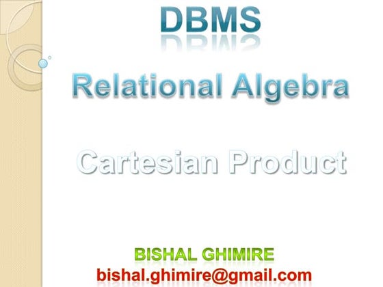 07.01 relational algebra | PPT