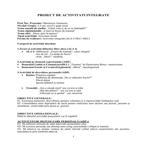 Referat necesitate model | DOC