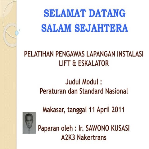 03.peranan lift saat kebakaran | PPTX