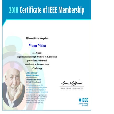 09. ieee 2020 membership certificate | PDF