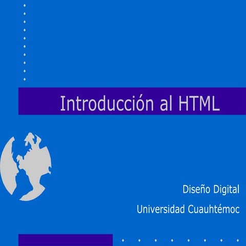 Introducción al HTML | PPT