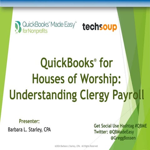 Understanding Clergy Payroll : QuickBooks | PDF
