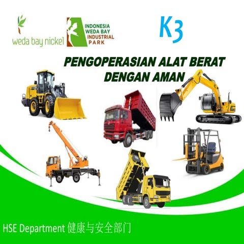 K3 BEKERJA AMAN DENGAN ALAT BERAT AREA TAMBANG.pptx